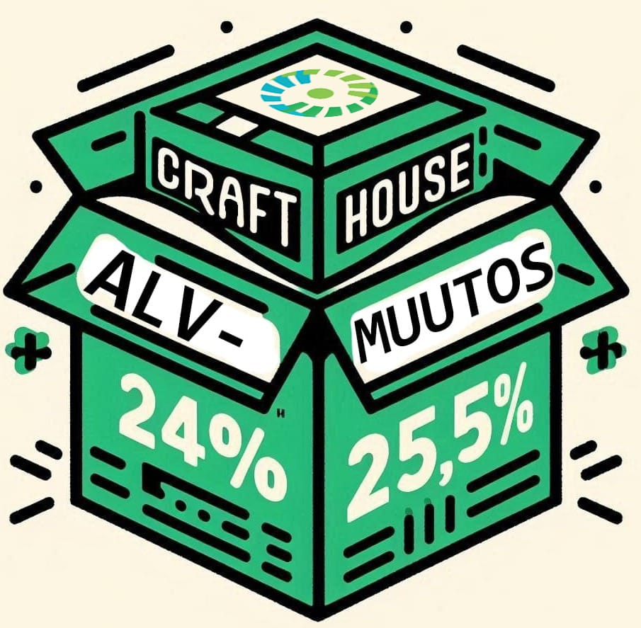 Kassajärjestelmä uutta alv-kantaa varten